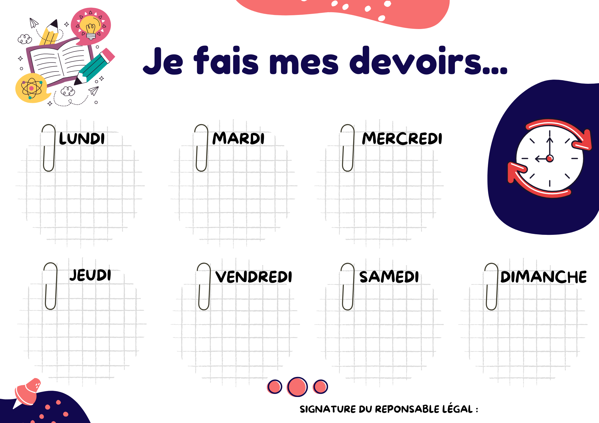 A quelle heure, je fais mes devoirs ? – INFODOC Store